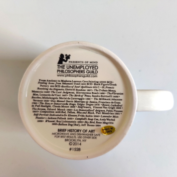 The Unemployed Philosophers Guild | Dining | Nwt A Brief History Of Art ...